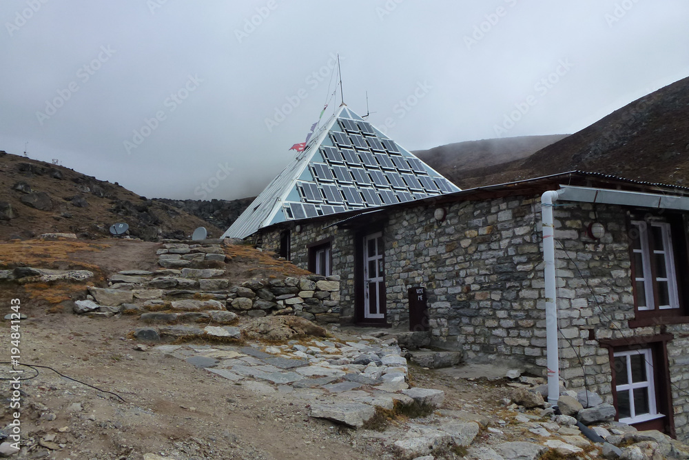 The EVK2CNR laboratory, the "Italian Pyramid" research center, Lobuche ...