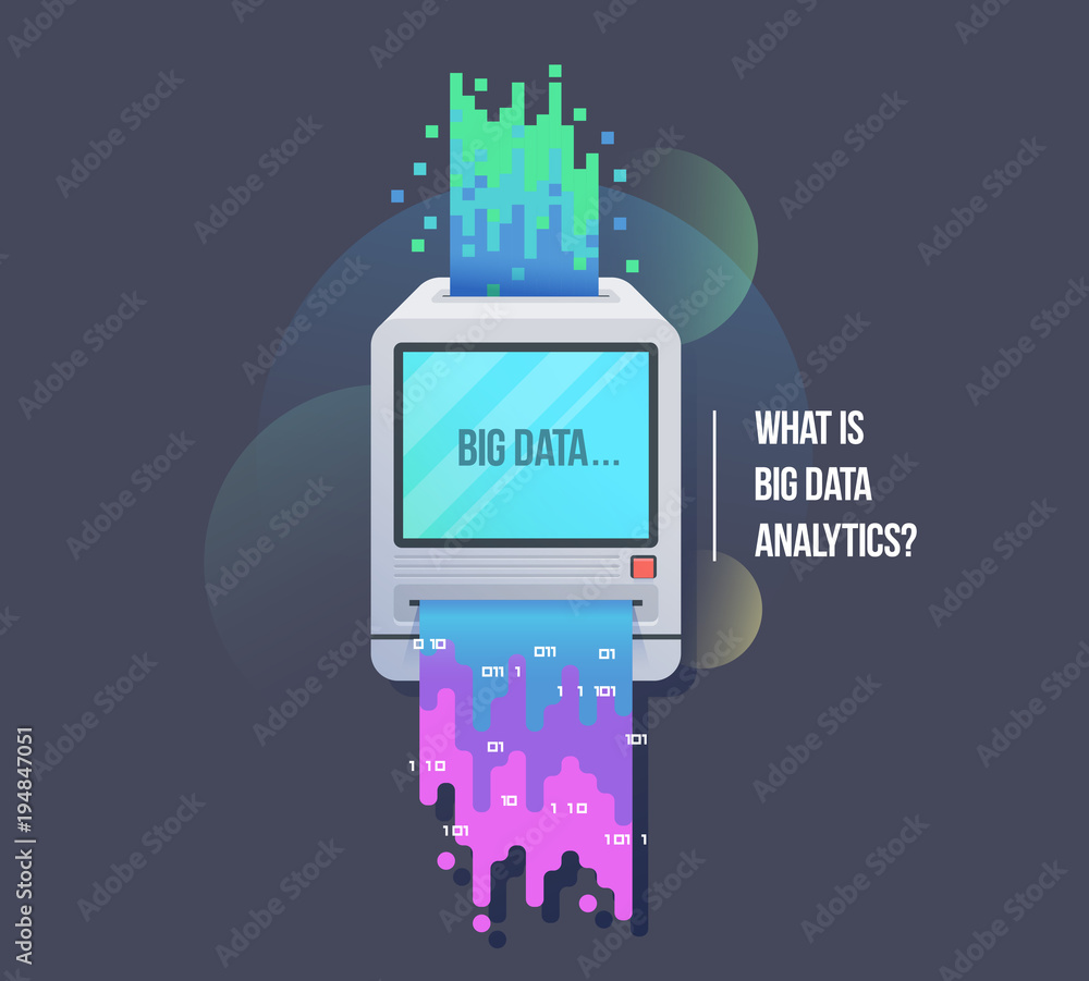 BIG DATA Computer Learning Algorithms. Icon for mobile and web graphics ...