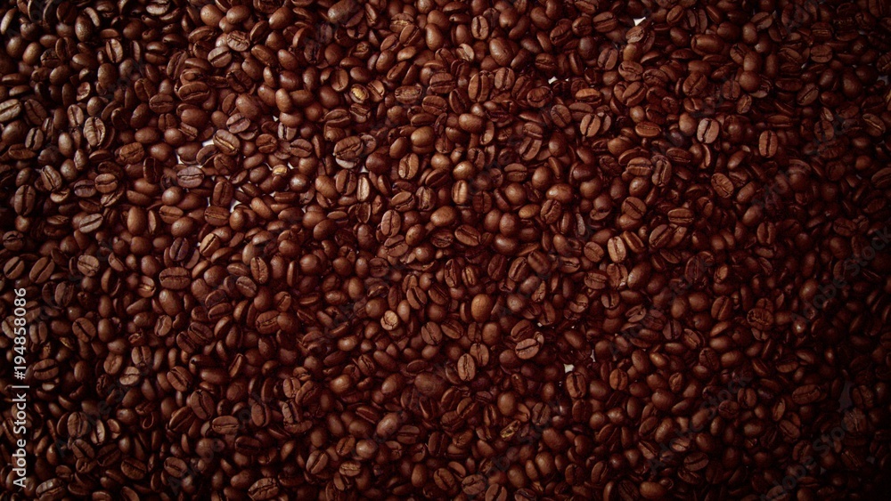 top view of coffe beans Background full of cofe beans studio shoot ...
