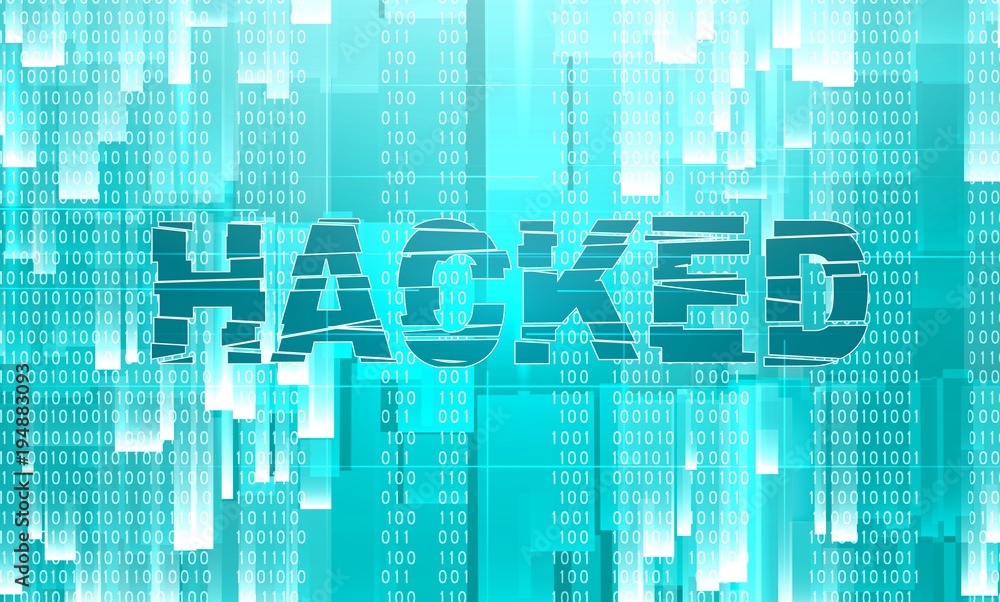 Cyber attack theme background Stock Vector | Adobe Stock