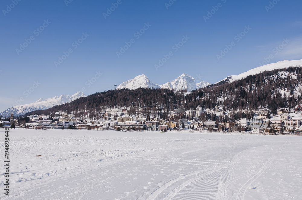 St. Moritz, St. Moritzersee, Engadin, Oberengadin, Signalbahn, Begbahn ...