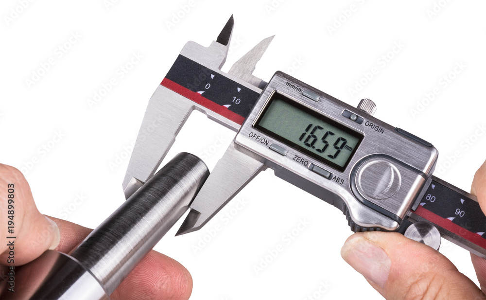 Accuracy measurement of stainless steel part by digital calipers ...