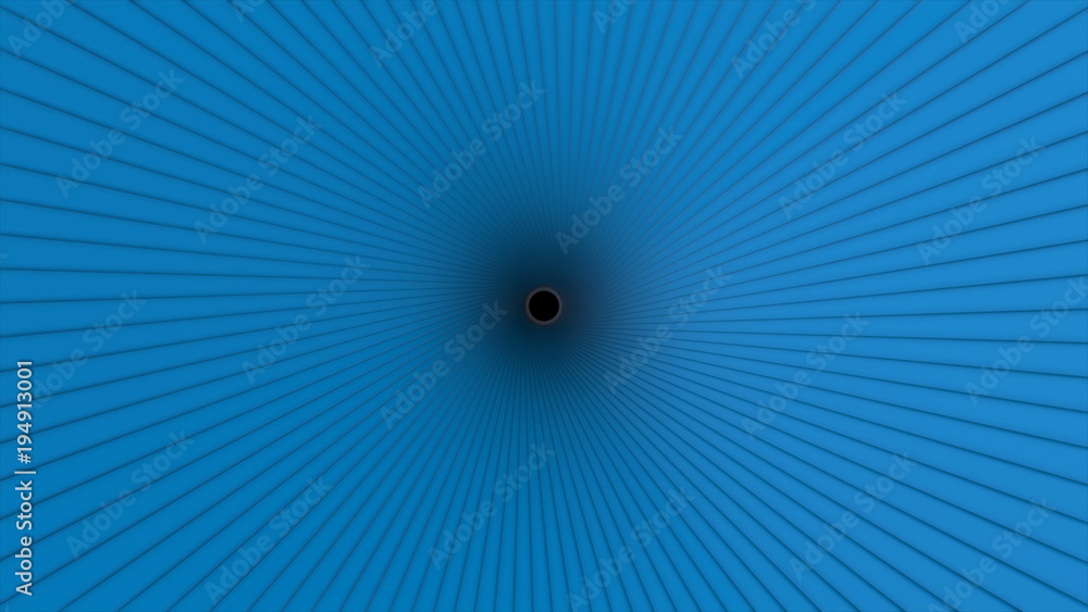 Abstract high speed time tunnel channel,rotation circle light. Sci-fi ...