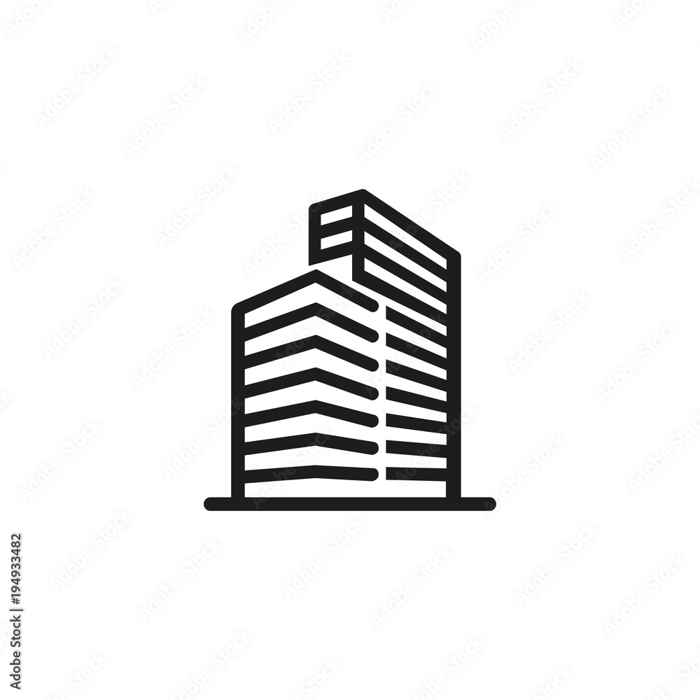 High-rise office building icon Stock Vector | Adobe Stock