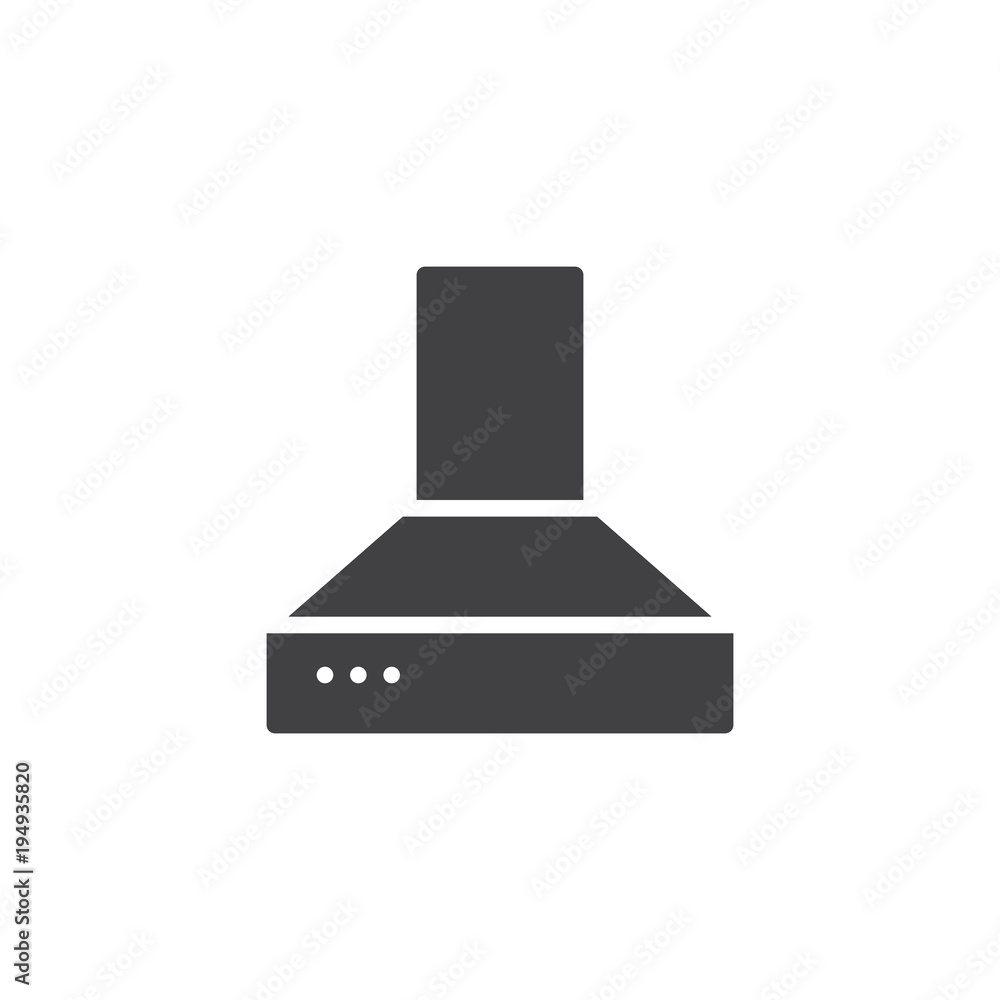 Exhaust hood vector icon. filled flat sign for mobile concept and web ...
