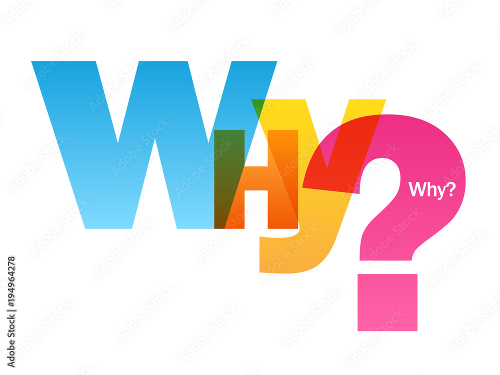 "WHY?" Vector Overlapping Letters Icon Stock Vector | Adobe Stock