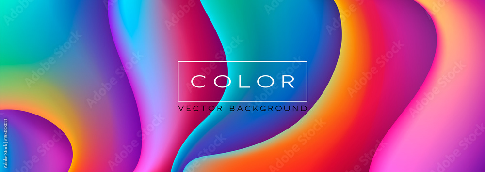 Abstract Fluid, lines and shapes creative templates, cards, color ...