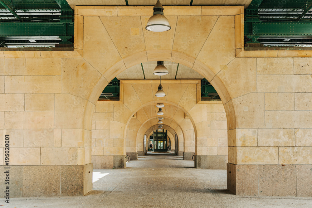 Poster stone walls with vanishing point in the middle – Wall Art ...