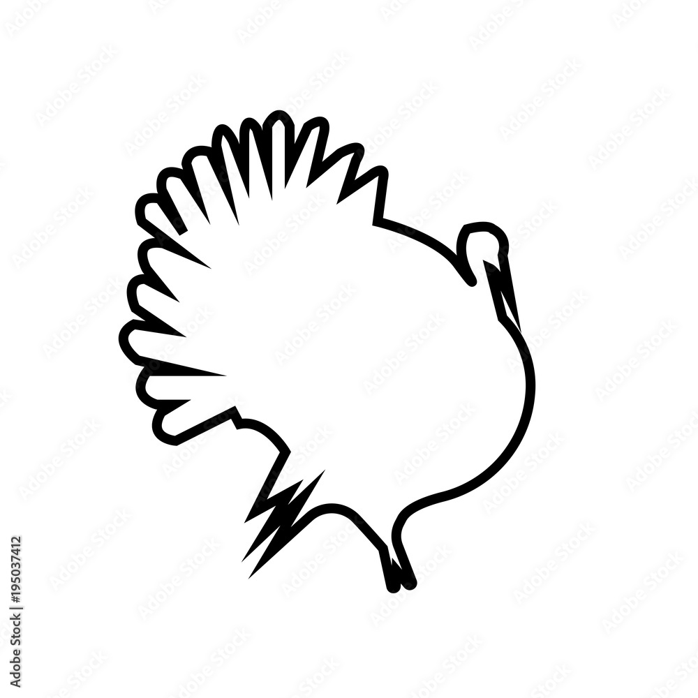 Turkey Outline Clipart