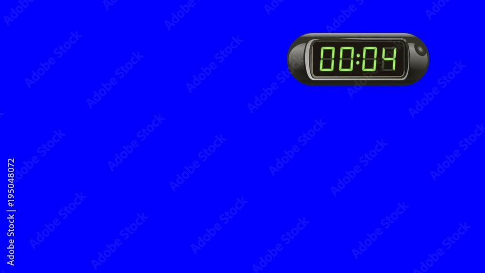 50 second Real time Digital Timer, isolated. Customizable: just stop the timer at the second you ...