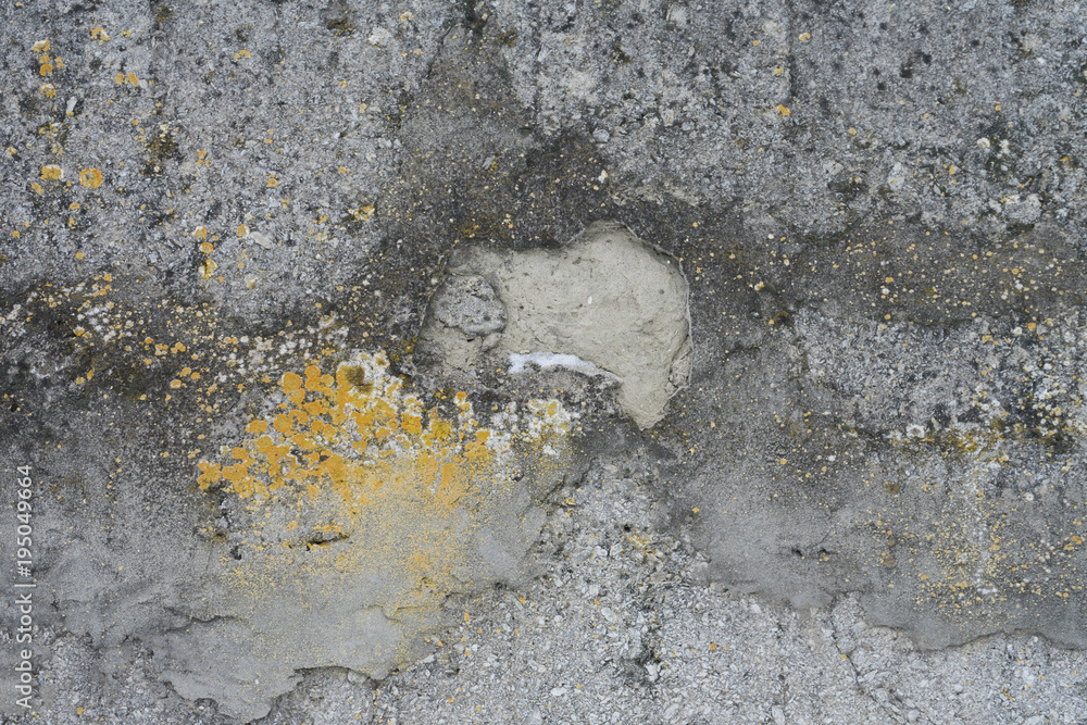 Old worn plaster surface with cracks. Rusty plaster texture. Background ...