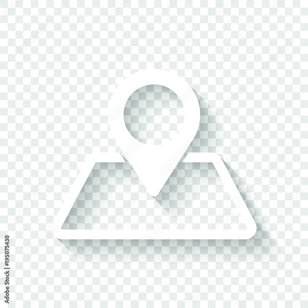 White Map Icon Png