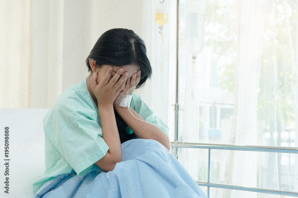 Sad Girl In Hospital