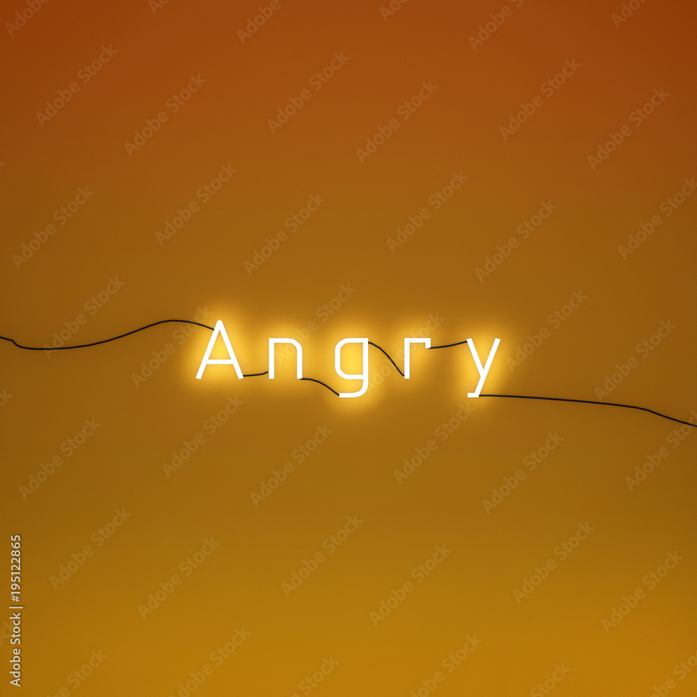 Angry Wording Business background design can be used for presentation ...