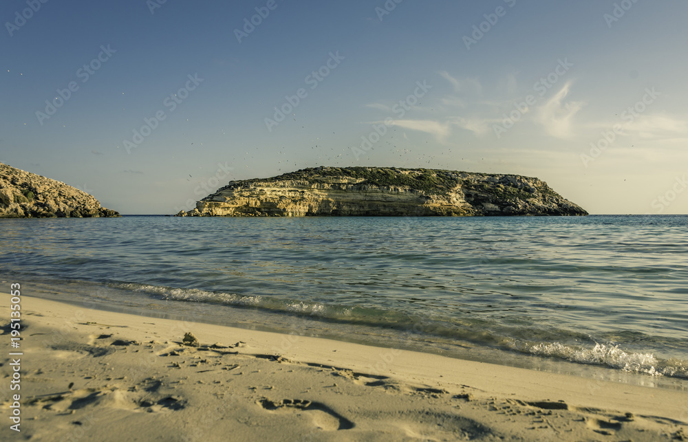 The Rabbit beach in Lampedusa, Pelagie islands is a wild beach ...