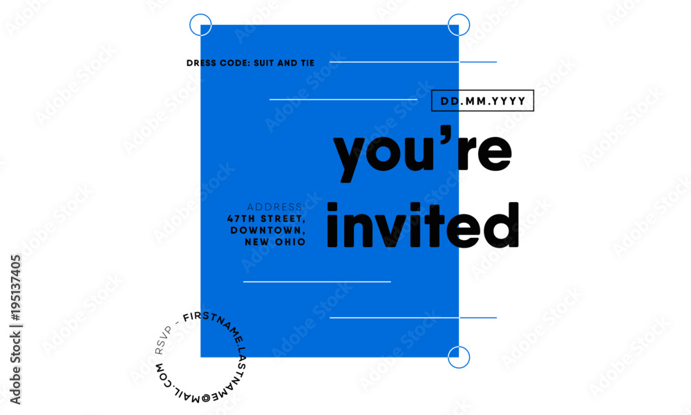 You are invited template. save the date cards. invitation design ...