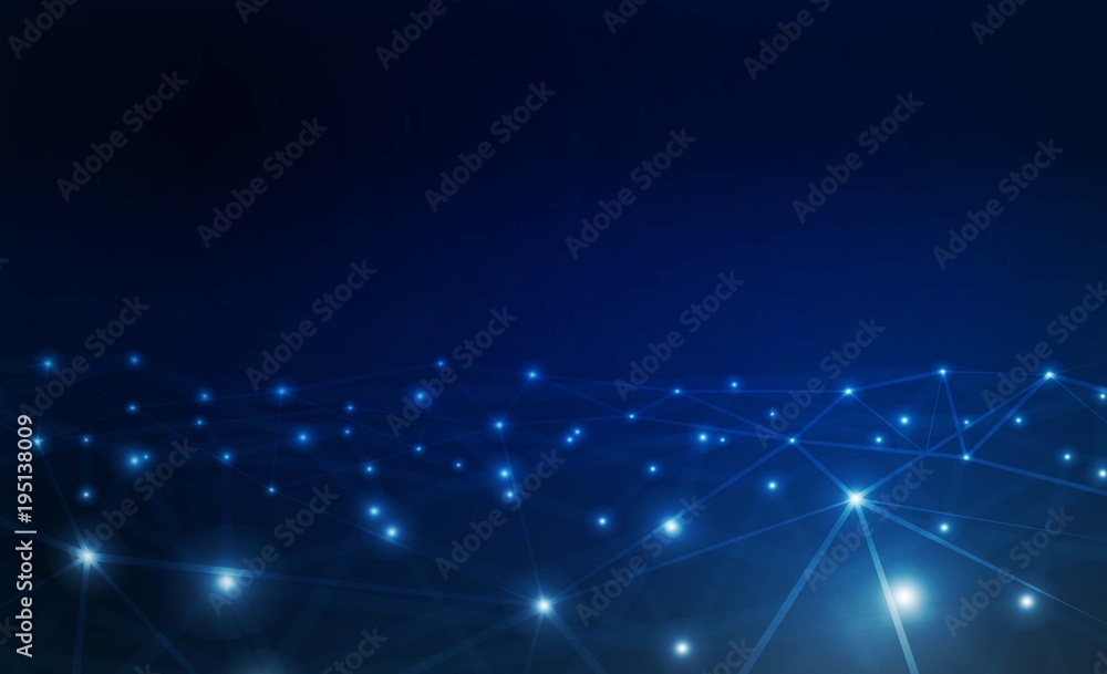 Blue light network background. Vector illustration. Stock Vector ...