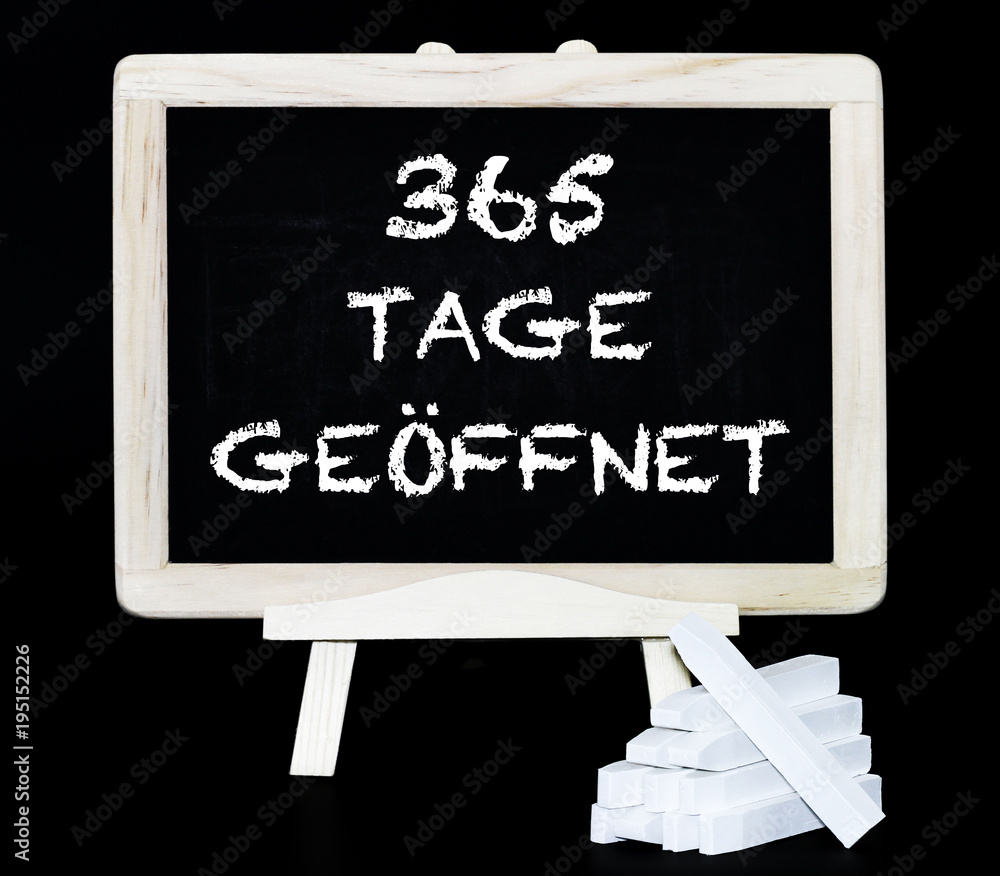 365 Tage geöffnet Stock-Foto | Adobe Stock