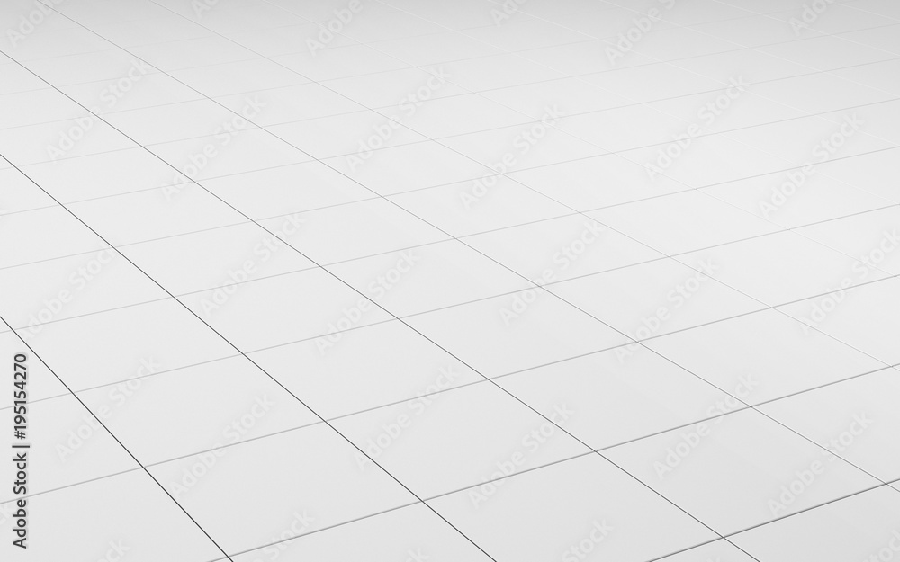 Tile white flooring, texture background, 3d render illustration Stock ...