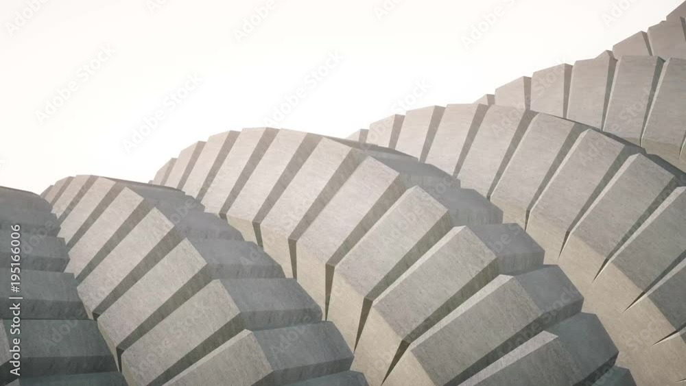 Stockvideo snake worm spine like 3d concrete gears rotating mechanism ...