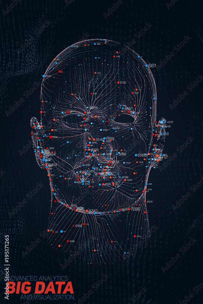 Human Big data visualization. Futuristic AI infographic. Information ... Human Big data visualization. Futuristic AI infographic. Information ...