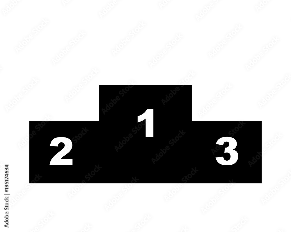 Podium pictogram vector illustration Stock Vector | Adobe Stock