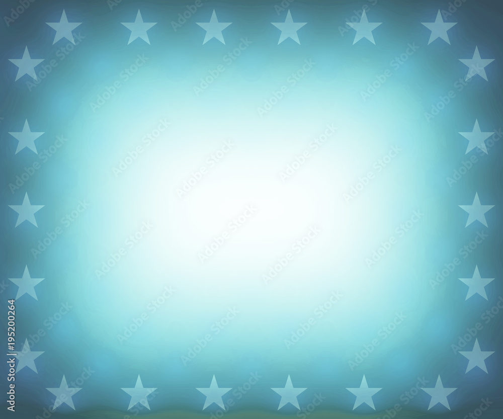 Light blue stars border Stock Illustration | Adobe Stock