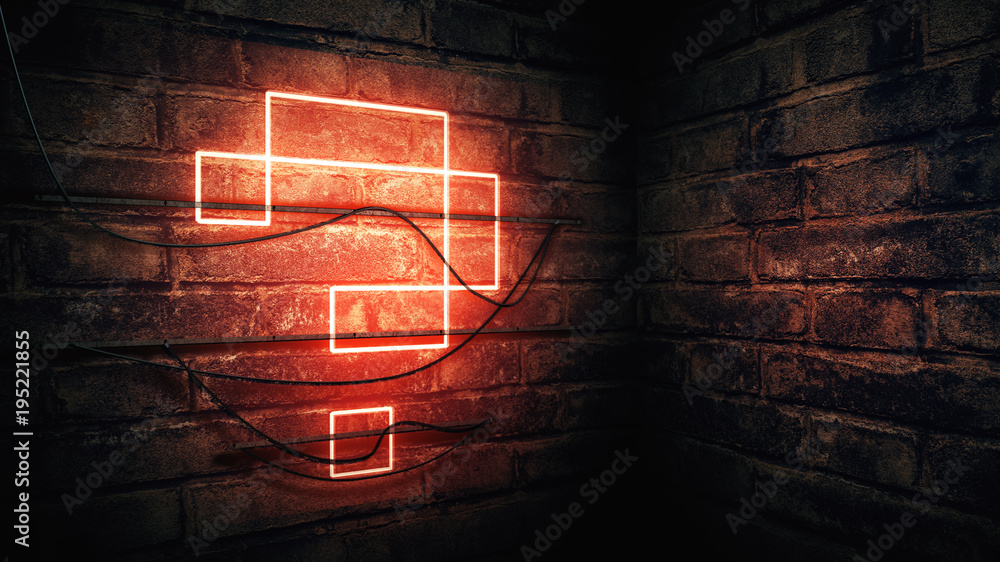 Question mark neon sign Stock Photo | Adobe Stock