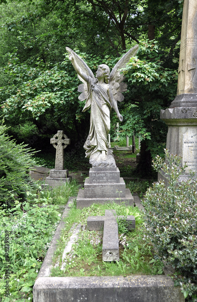 Old cemetary England. In Highgate, London you will find this fairy tale ...