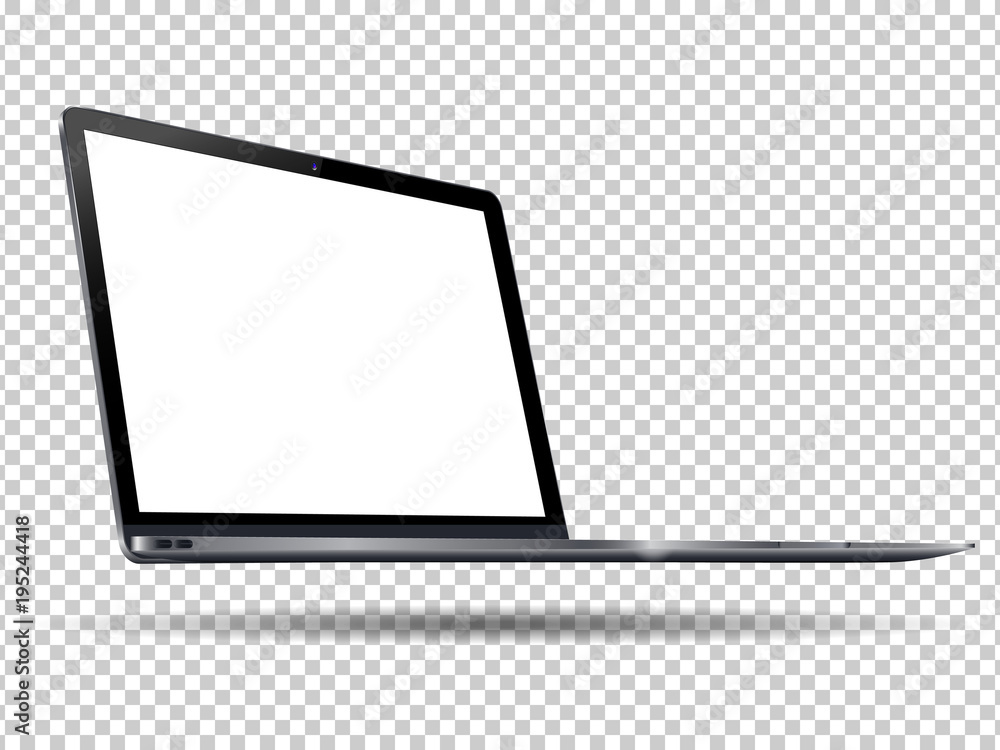 Realistic Laptop with blank screen to present your application and web ...