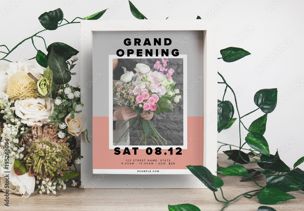 Pastel Event Flyer Layout Stock Template | Adobe Stock