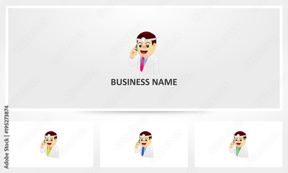 Doctor Call Telephone Logo Stock Vector | Adobe Stock