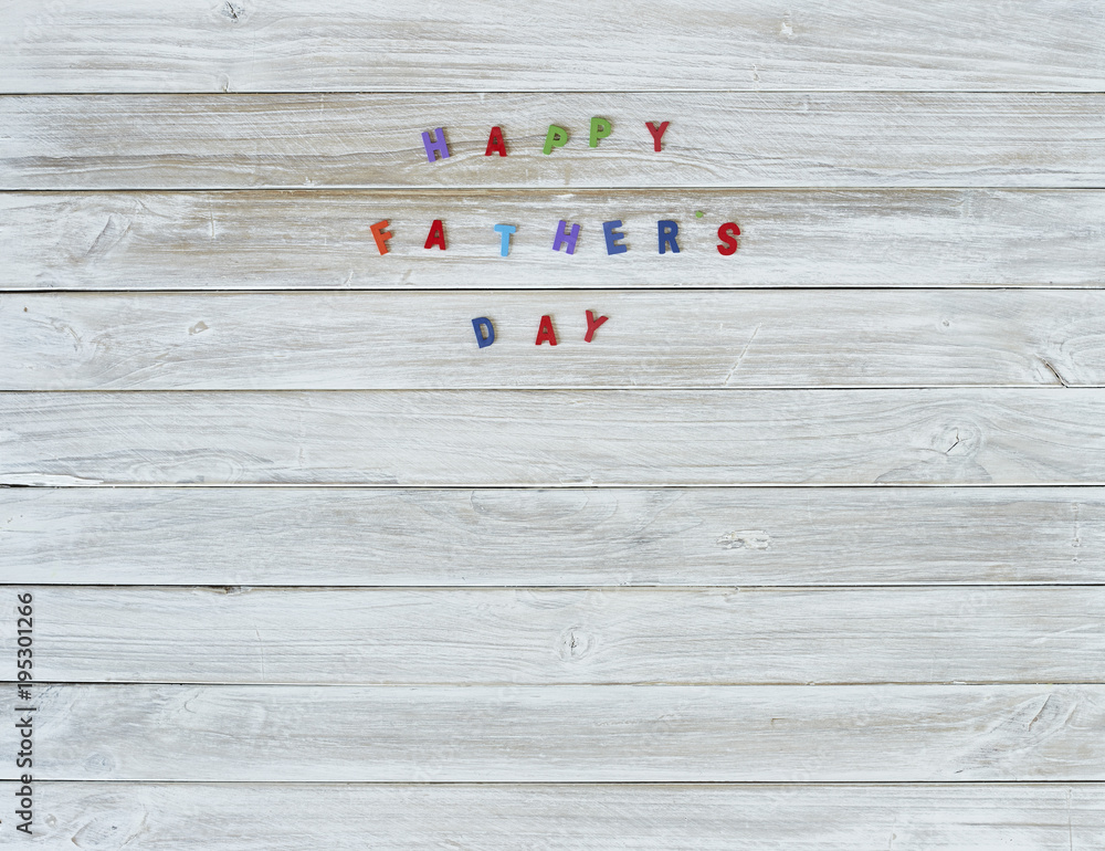 Colorful Happy fathers day sign Stock Photo | Adobe Stock