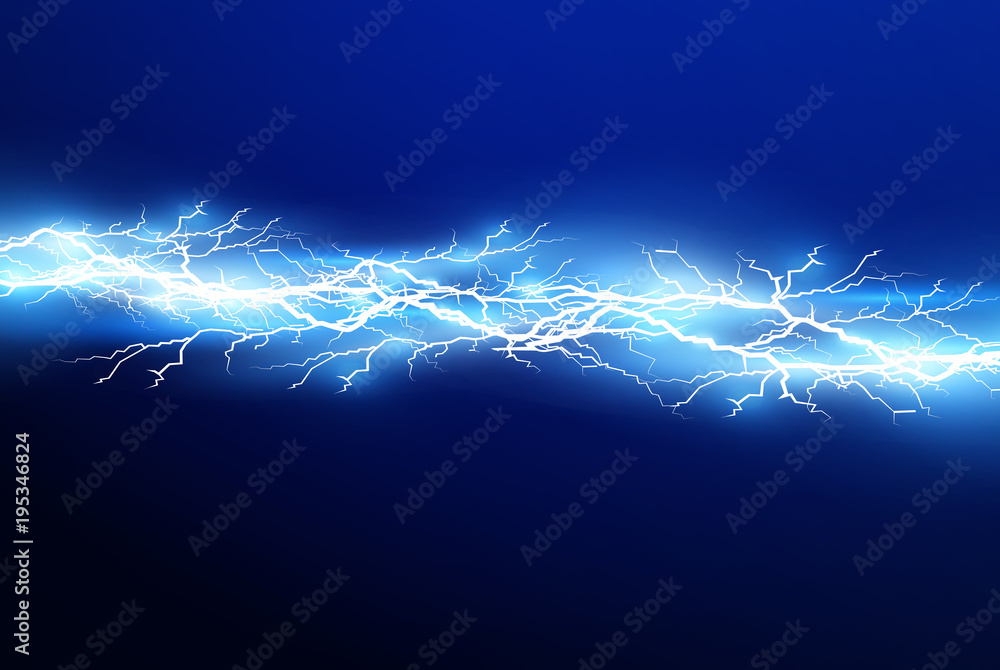 Poster A set of lightning Magic and bright light effects – Wall Art ...