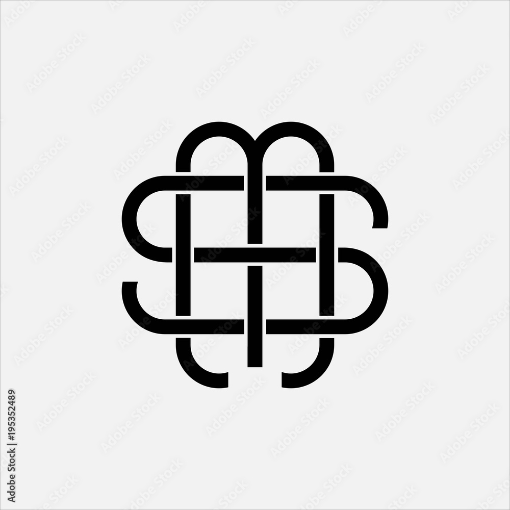 MS Letter Stock Vector | Adobe Stock