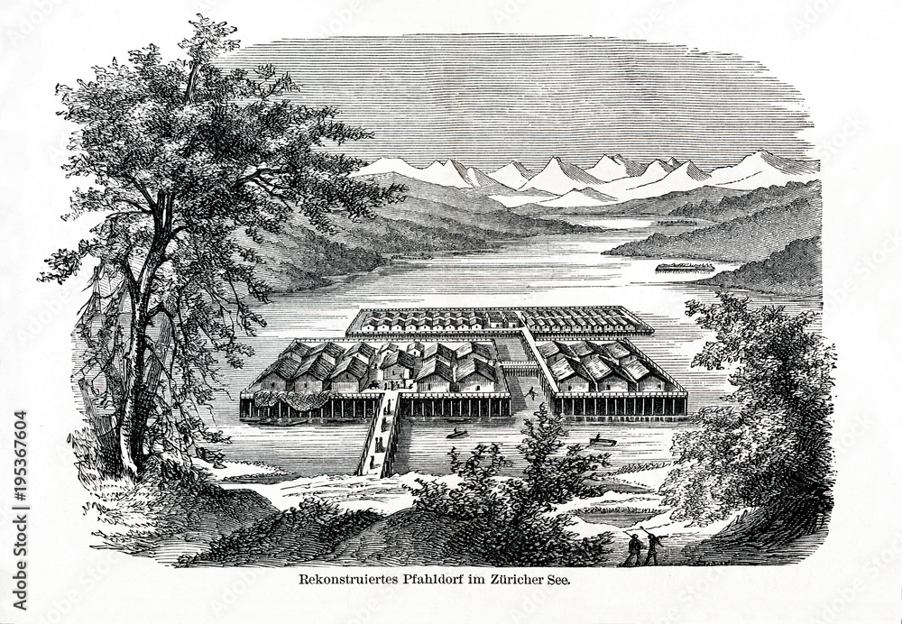 Prehistoric stilt-house settlement found in Lake Zurich, Switzerland ...