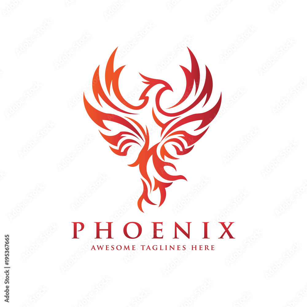 Vetor de luxury phoenix logo concept, best phoenix bird logo design ...