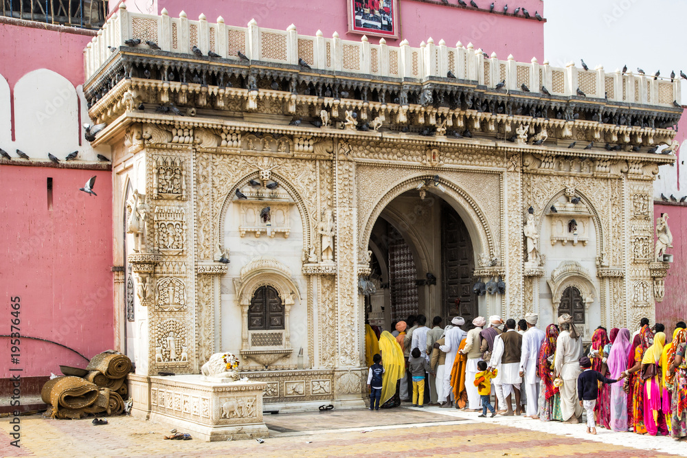 Karni Mata also known as the Temple of Rats in the village Deshnoke ...