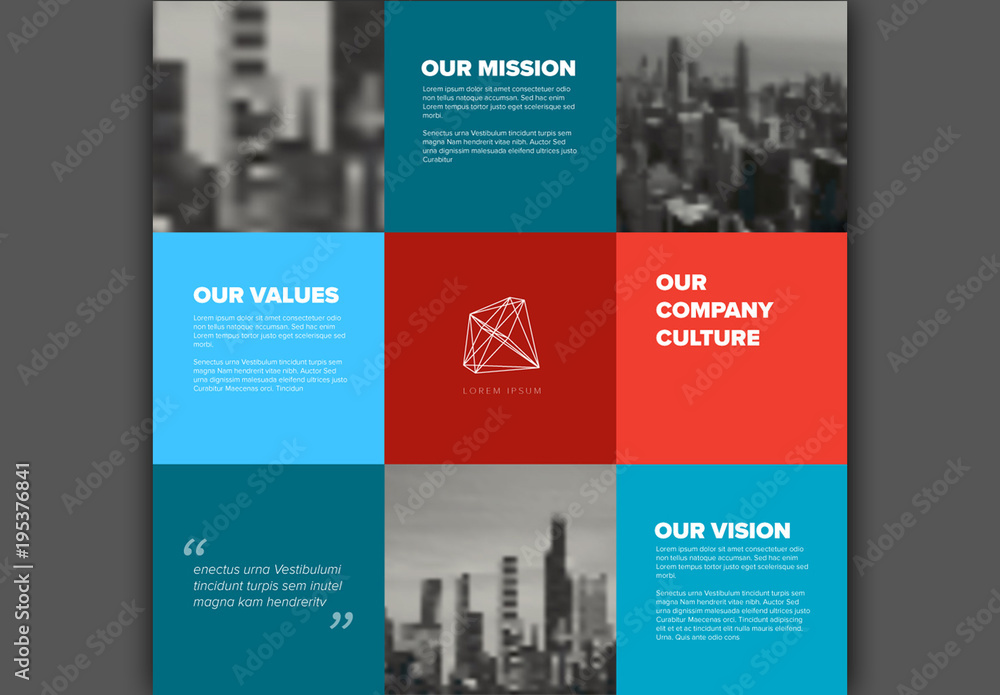 Corporate Vision Infographic Layout Stock Template | Adobe Stock