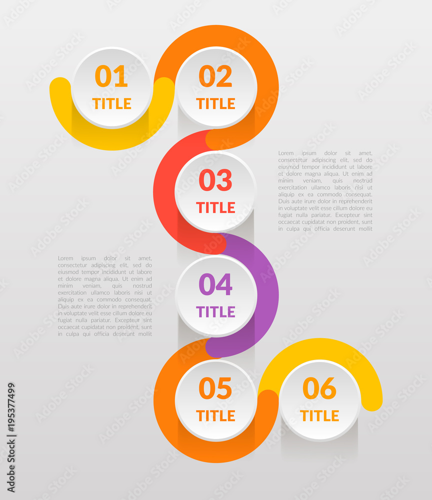 Horizontal-Vertical Steps infographics - can illustrate a strategy ...