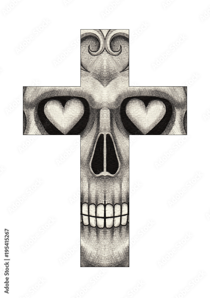 Crosses Drawings With Pencil