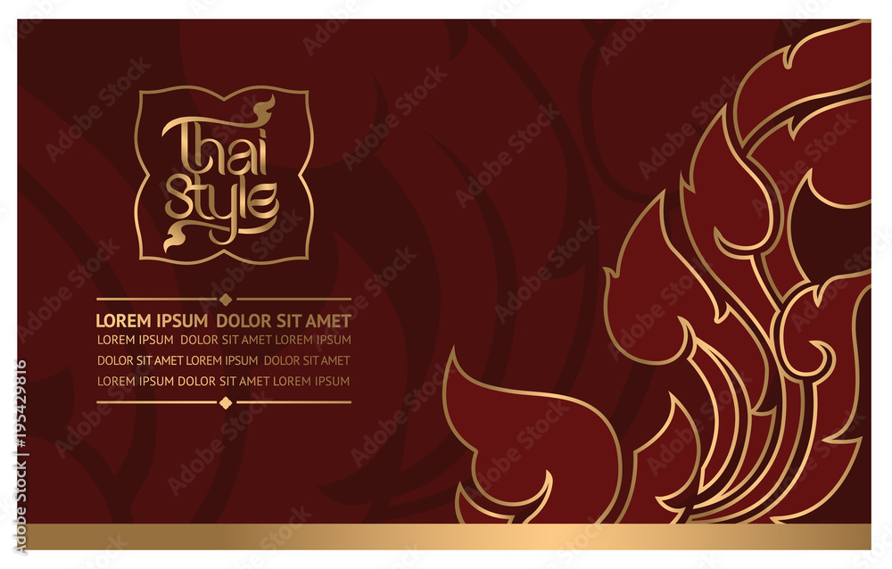 Thai Art vector Stock Vector | Adobe Stock