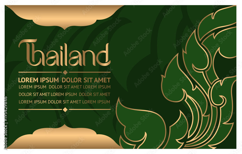 Thai Art vector Stock Vector | Adobe Stock