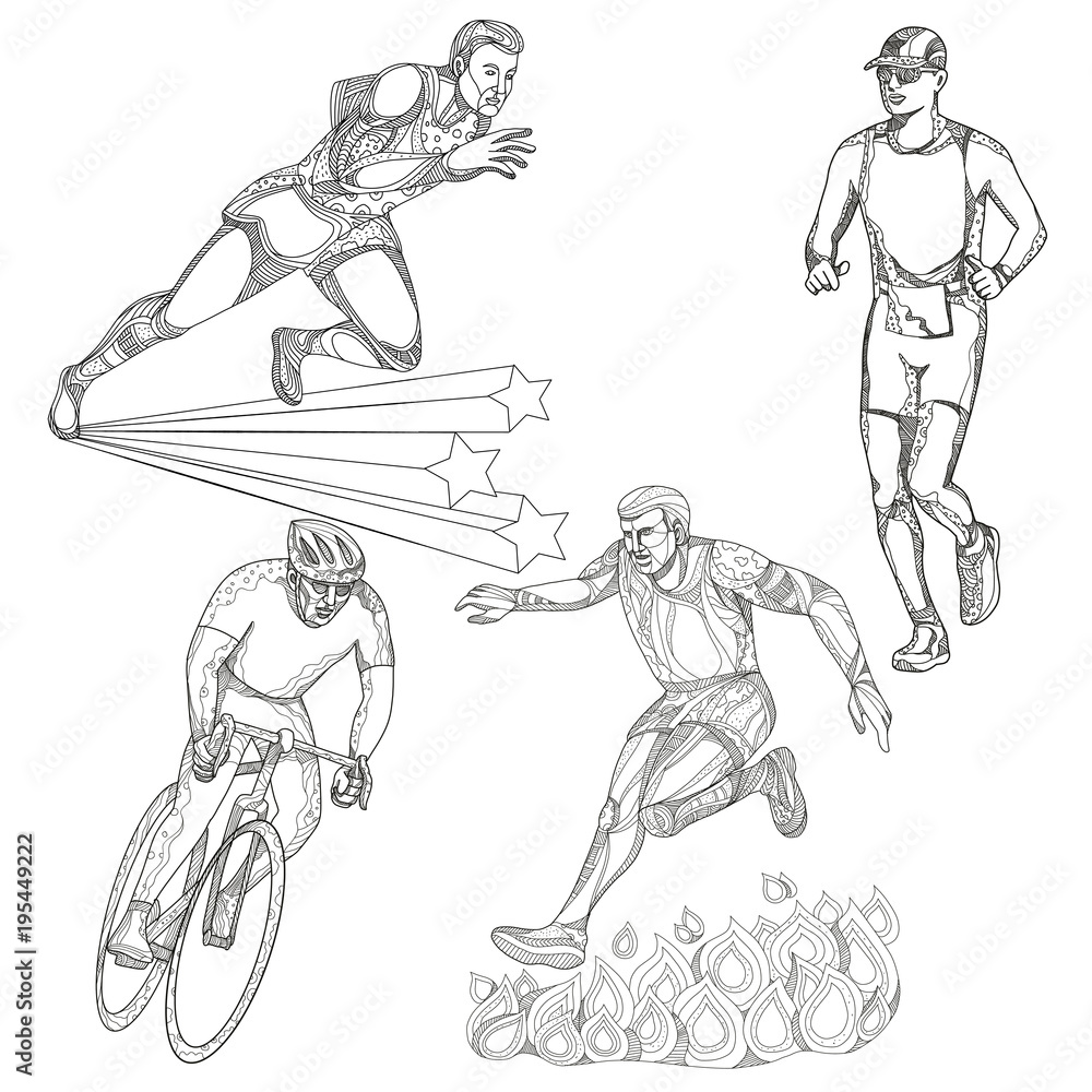 Track And Field Drawings