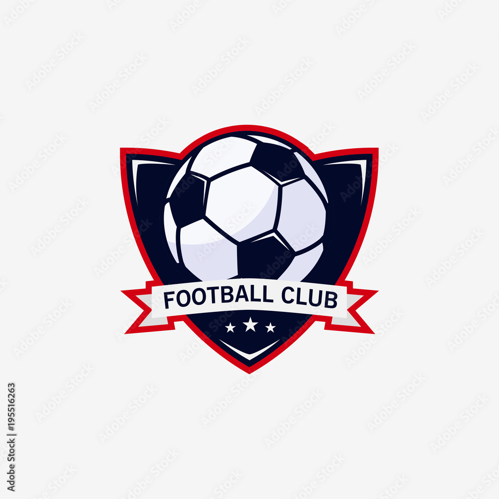 Football club bagde, soccer championship , Football tournament. Vector ...
