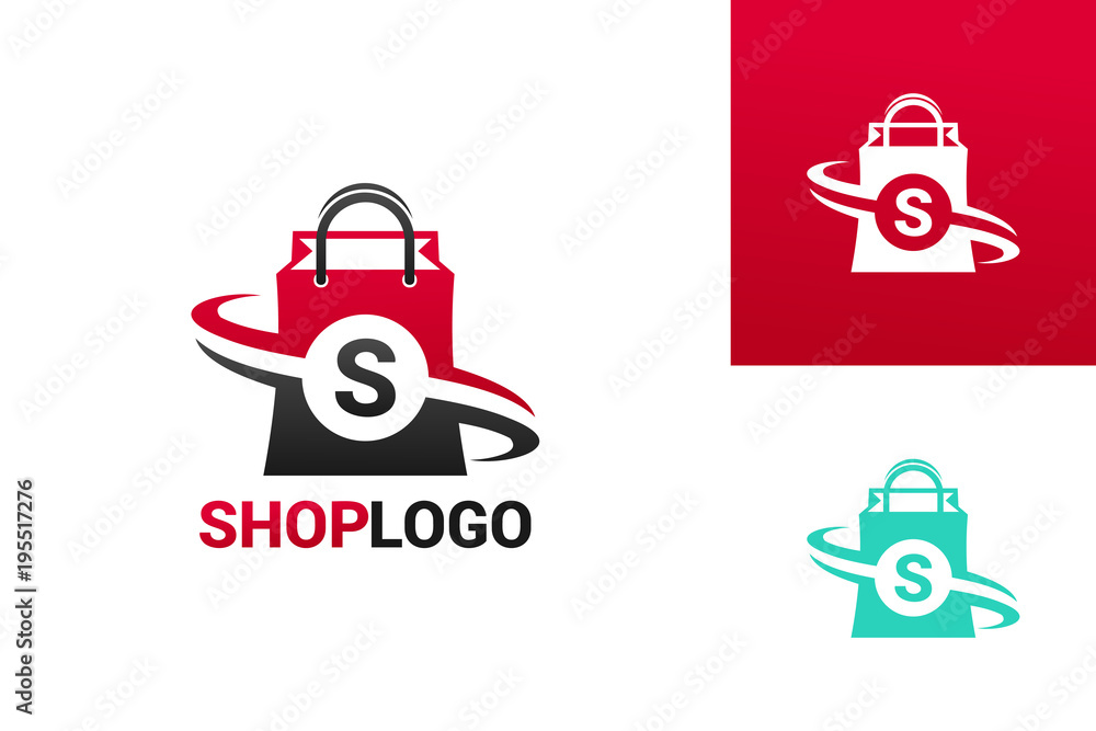 Shopping Logo Template Design Vector, Emblem, Design Concept, Creative ...