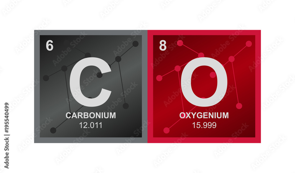 Grafika wektorowa Stock: Vector symbol of carbon monoxide which ...