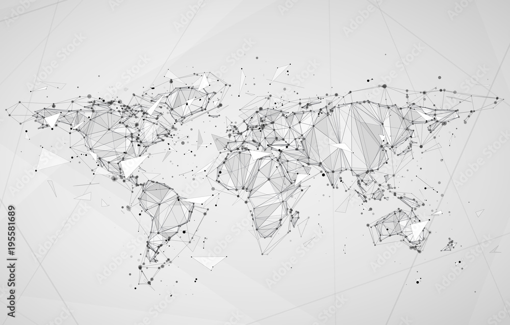 vector planet earth on color background. 3d skeleton Stock Photo ...