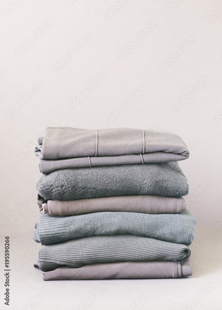 Folded Pile Of Clothes