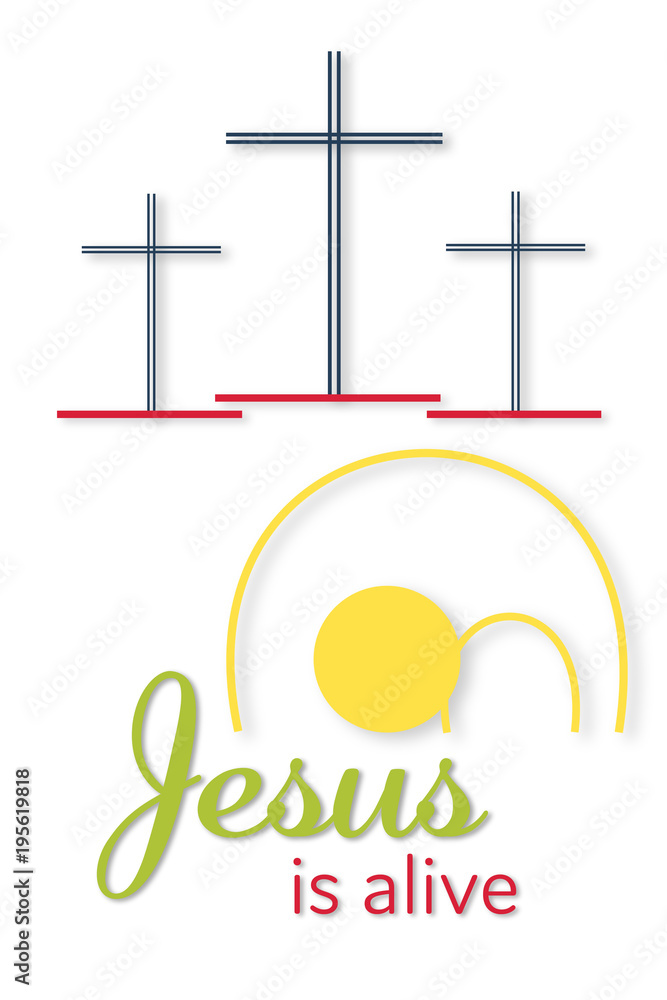 Jesus Is Alive Clipart